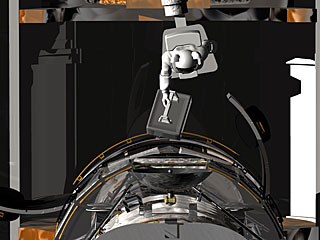 SM3B - a gyro is exchanged | ESA/Hubble