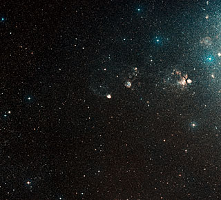 Overview of the region around N90 (ground-based image) | ESA/Hubble