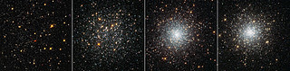 Four globular clusters in Fornax | ESA/Hubble