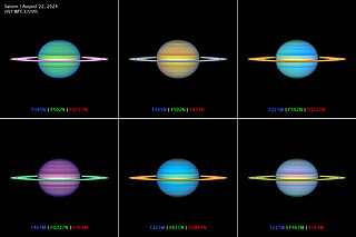 Multiwavelength OPAL Saturn observation 2024 | ESA/Hubble