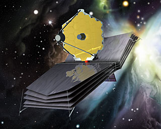 The James Webb Space Telescope (artist's impression) | ESA/Hubble