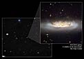 Composite image showing NGC 4522 within its home cluster | ESA/Hubble