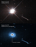 Hubble view of heart of quasar 3C 273 | ESA/Hubble